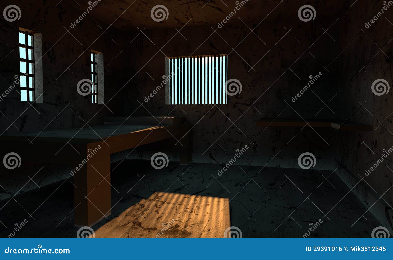 Prison Cell stock illustration. Illustration of doomed - 29391016