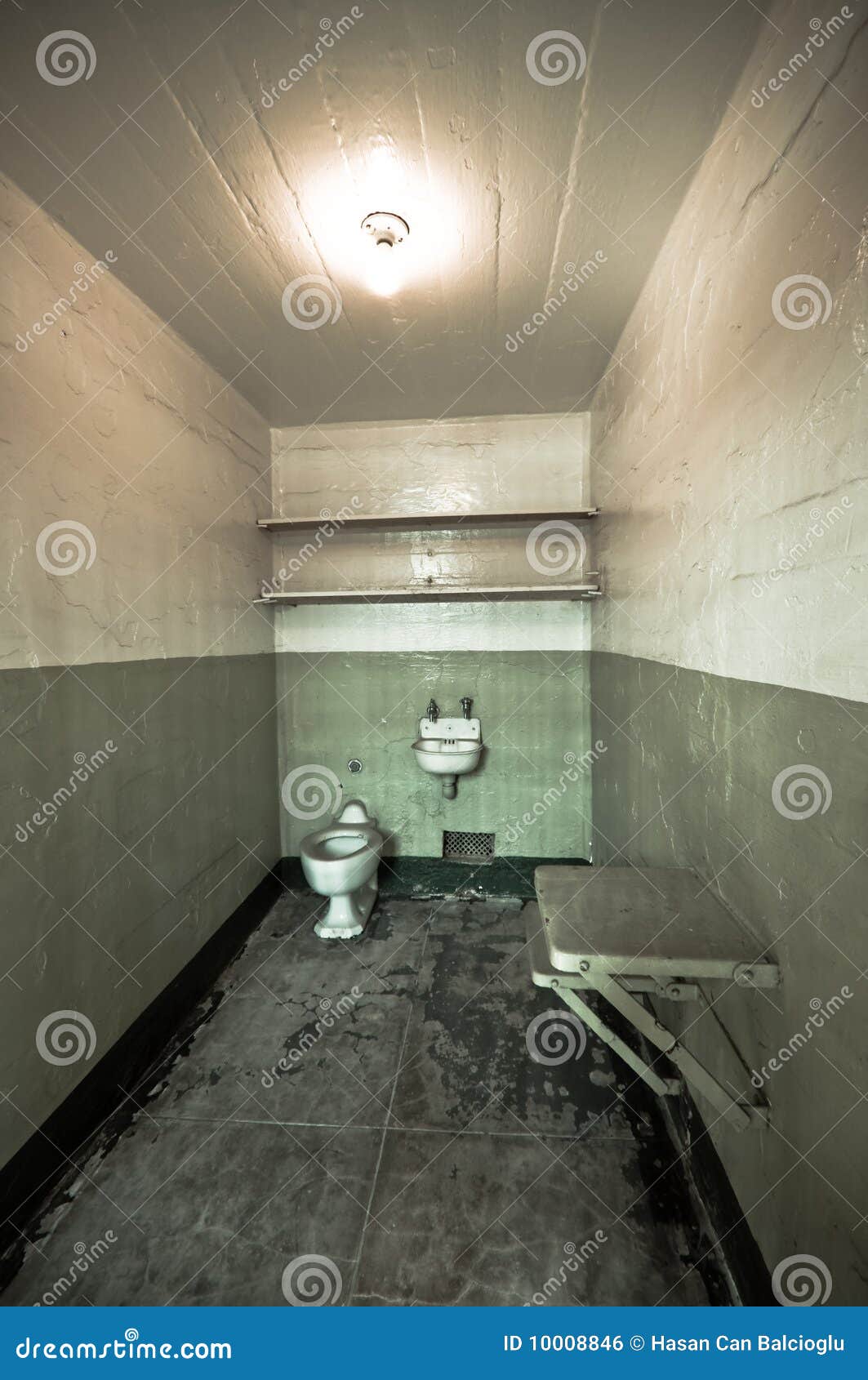 Prison Cell at Alcatraz Island Stock Photo - Image of historic ...