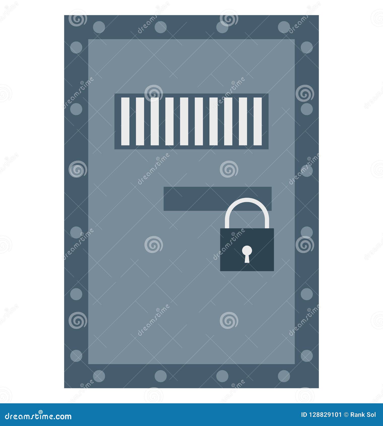 Prison Cell Color Isolated Vector Icon that Easily Can Be Modified and ...