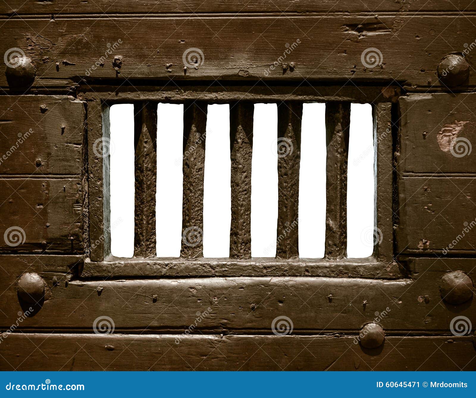 Prison Cell Door stock image. Image of detail, crime - 60645471