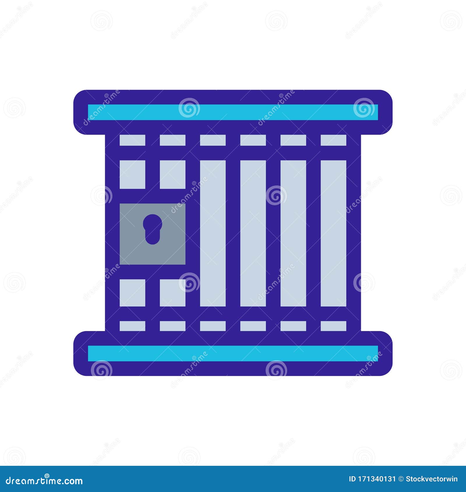Prison Cell Icon Vector. Isolated Contour Symbol Illustration Stock ...