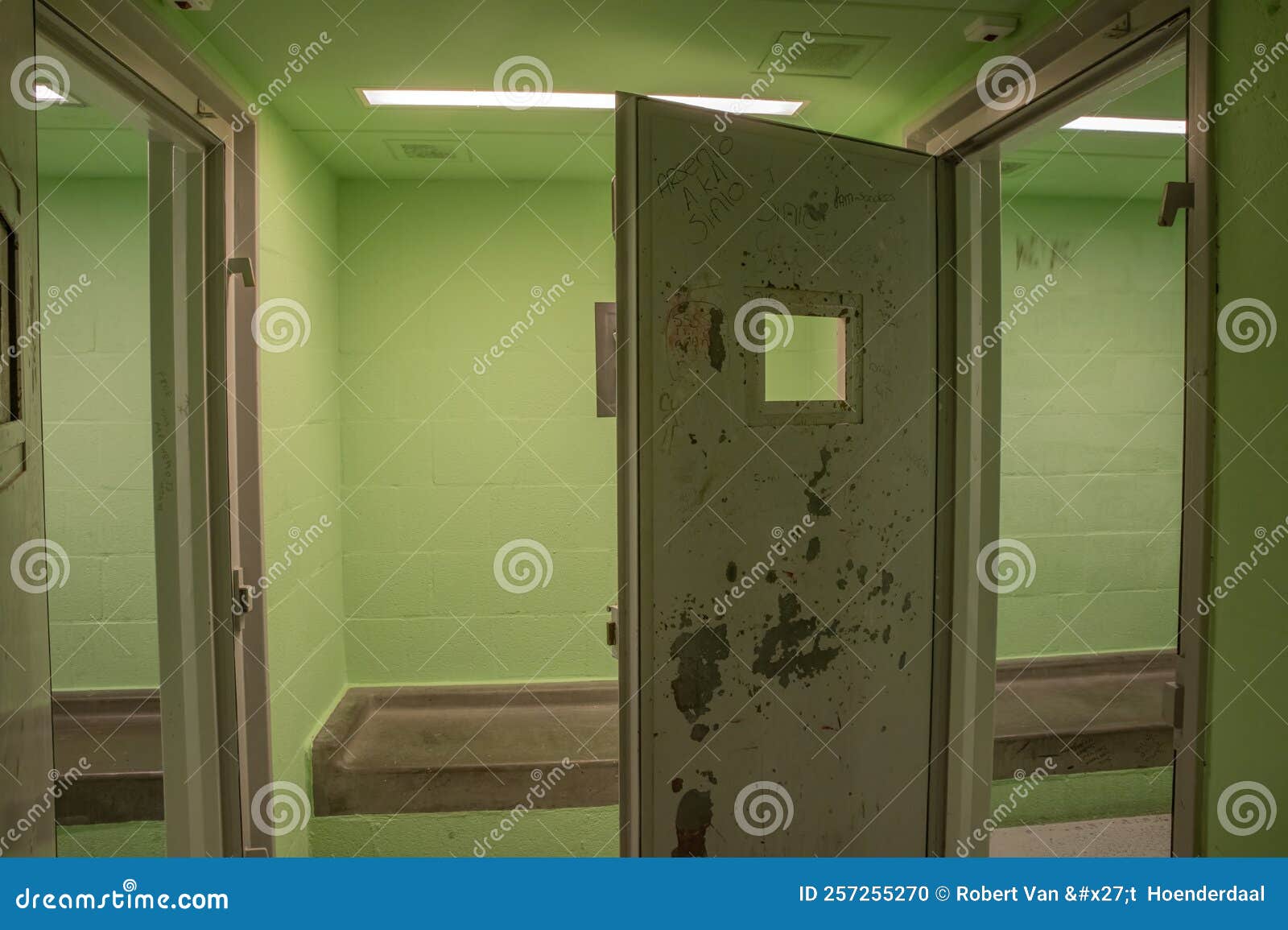 Prison Cell Inside the Former Justice Building at Amsterdam the ...