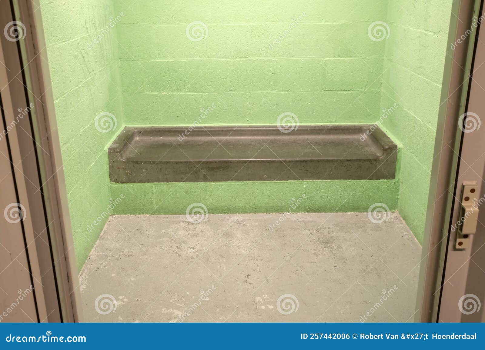 Prison Cell Inside the Former Justice Building at Amsterdam the ...