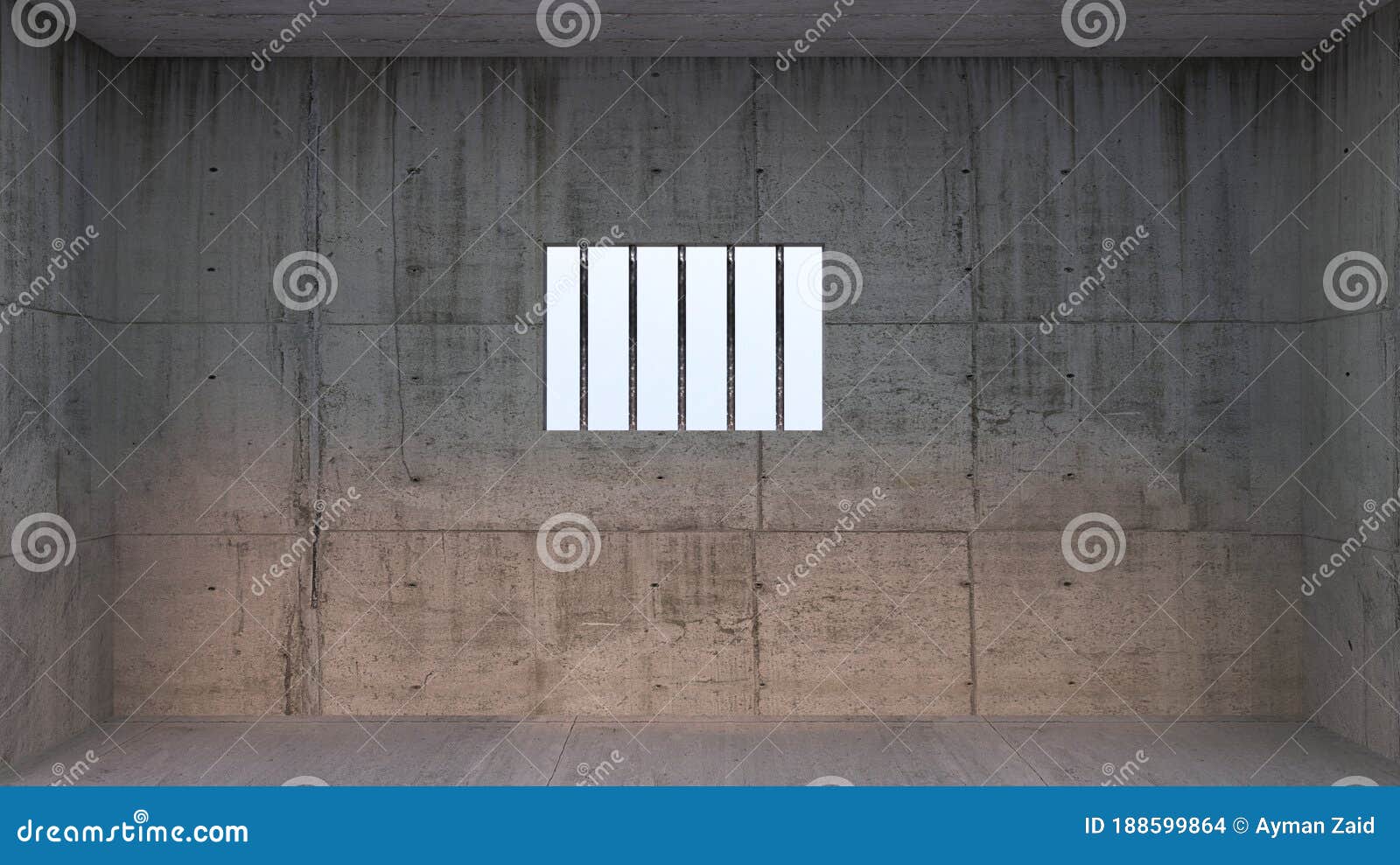Prison Cell with Light Shining through a Barred Window - Inside Jail ...