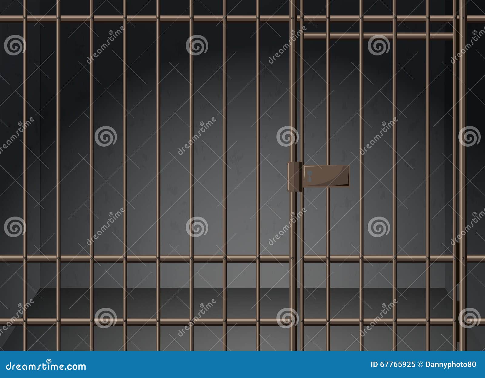 Prison Cell with Metal Bars Stock Vector - Illustration of graphic ...