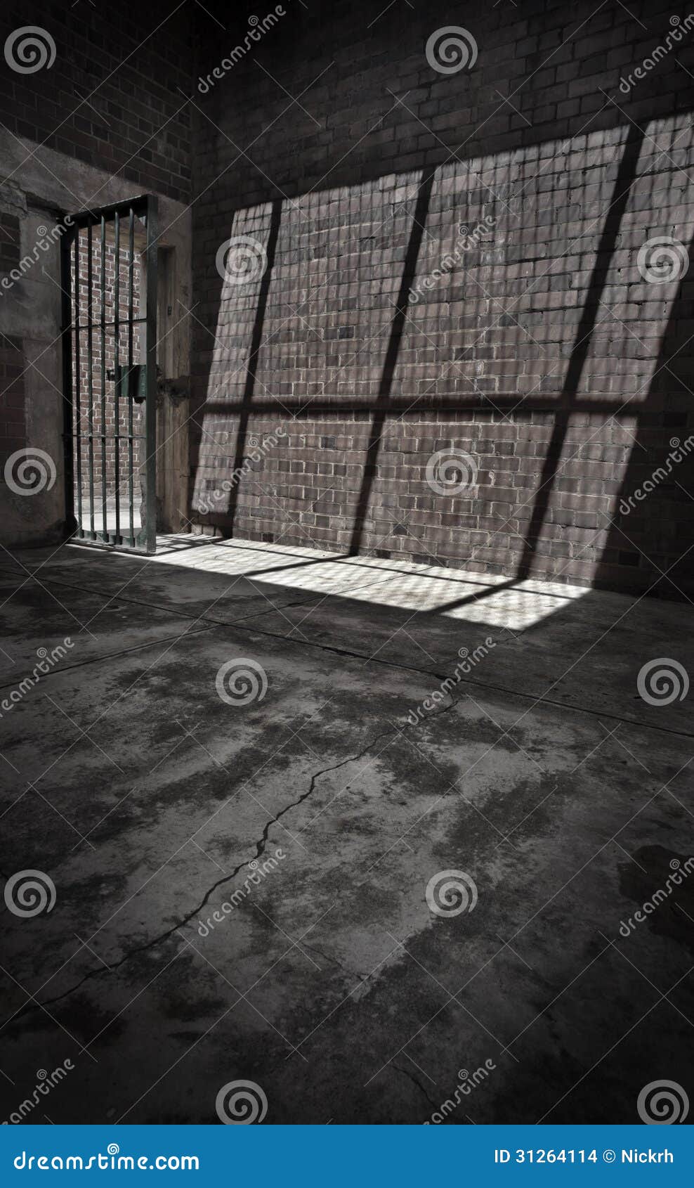 Prison Cell stock photo. Image of interior, crime, penitentiary - 31264114