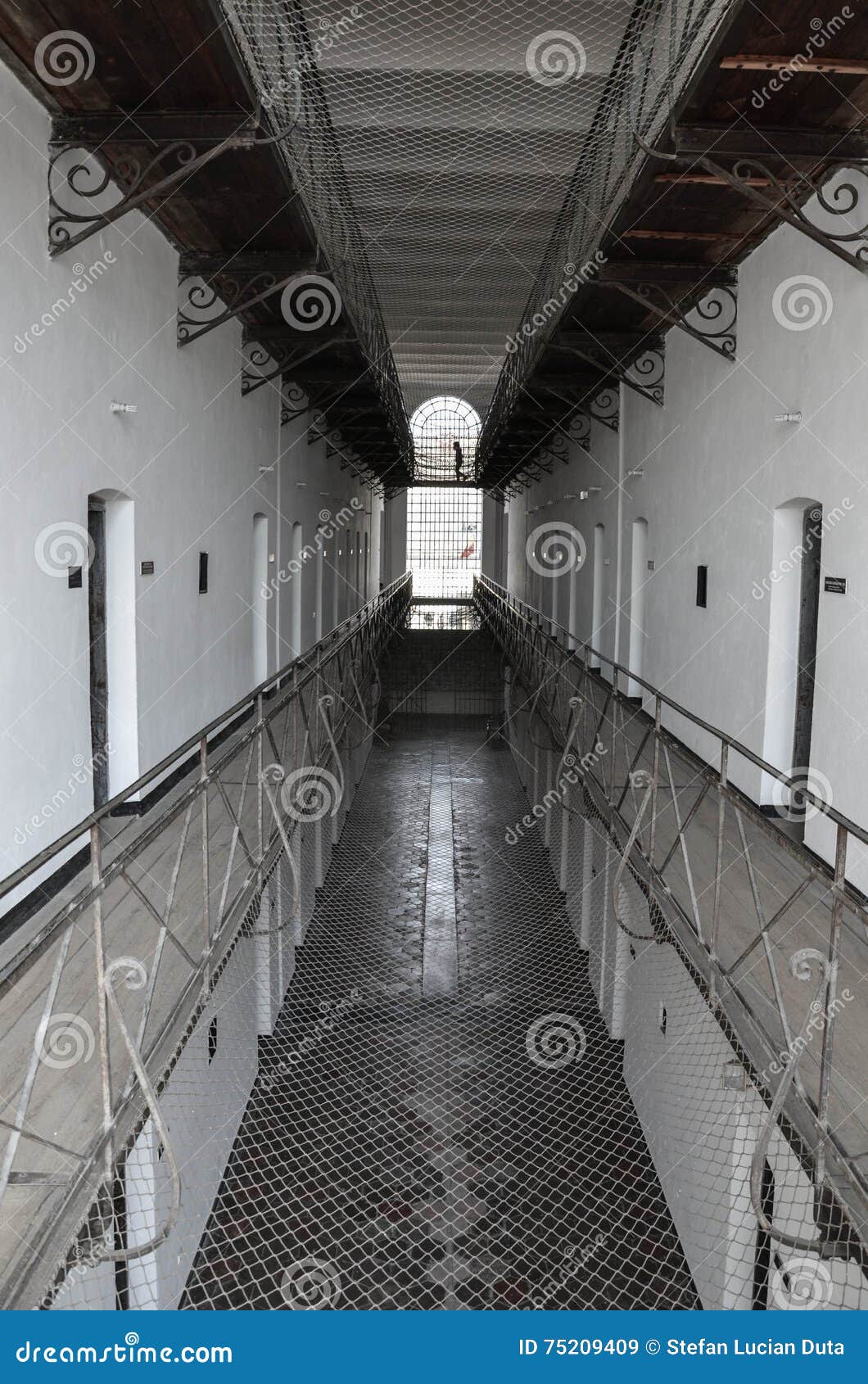 Prison Cells, on the Corridor, Second Floor Stock Image - Image of ...
