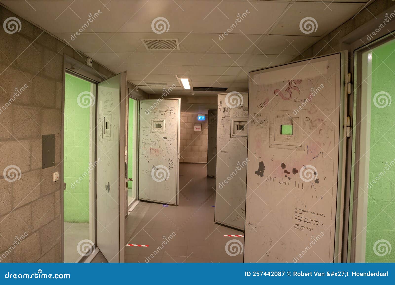 Prison Cells Inside the Former Justice Building at Amsterdam the ...