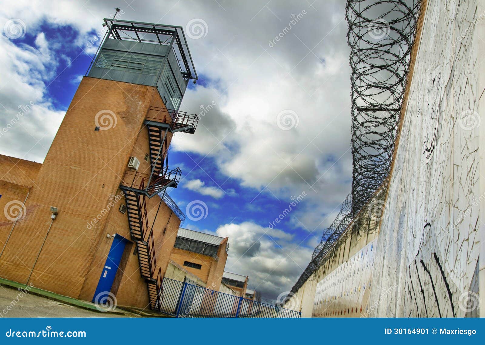 Prison tower stock image. Image of enclose, high, range - 30164901