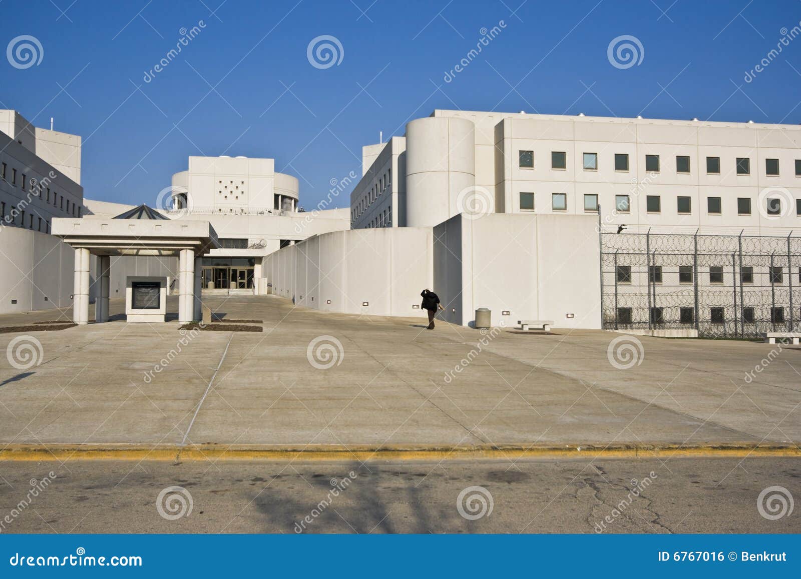 Prison De Chicago De Construction Photo stock - Image du prison, bleu ...