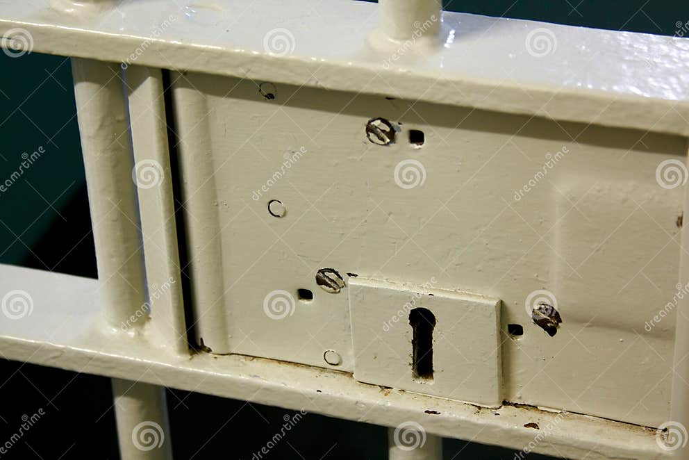 Nelson Mandela S Prison Door Lock Stock Photo - Image of wall, security ...