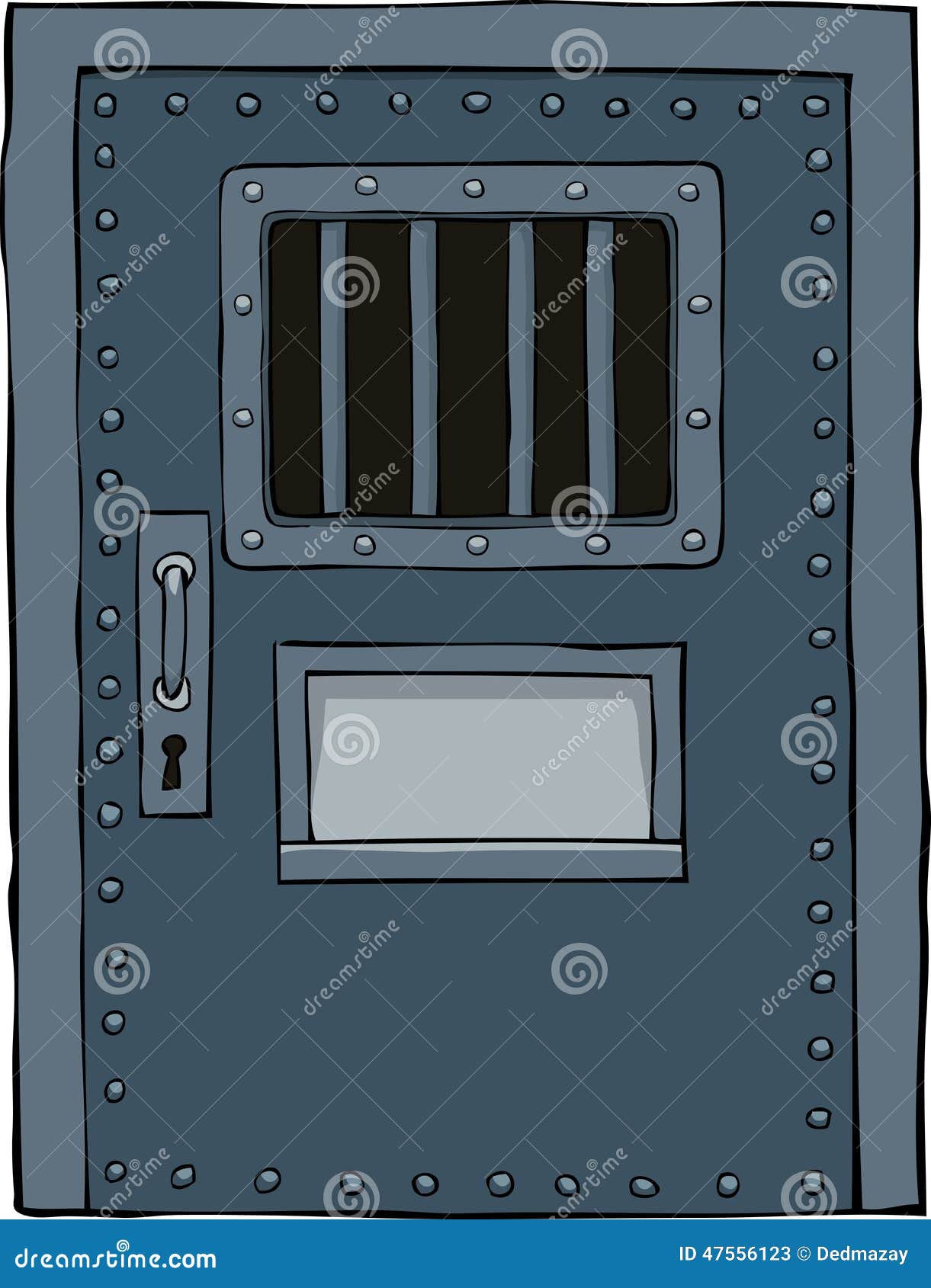Prison door stock vector. Illustration of drawing, isolated - 47556123