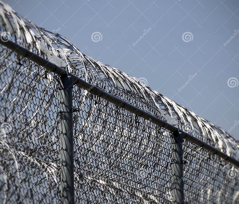 Prison Fence stock photo. Image of shallow, fence, vignetting - 13593558