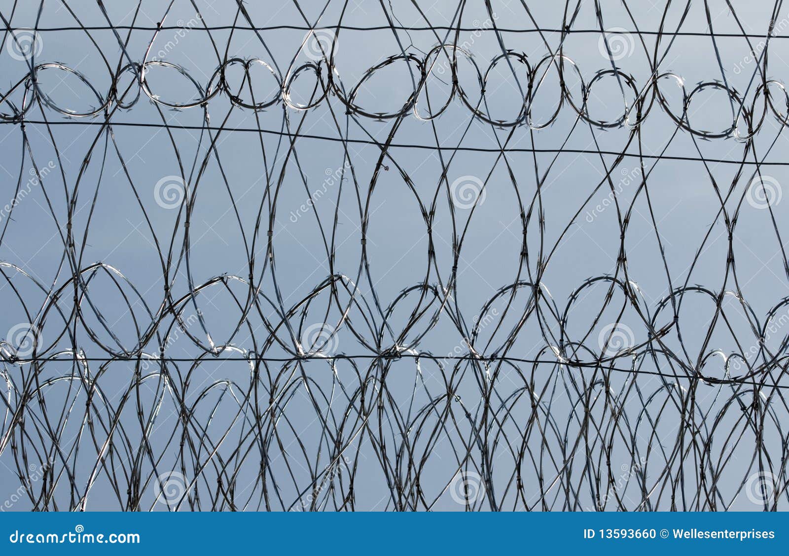 Prison Fence stock photo. Image of maximum, sharp, jail - 13593660
