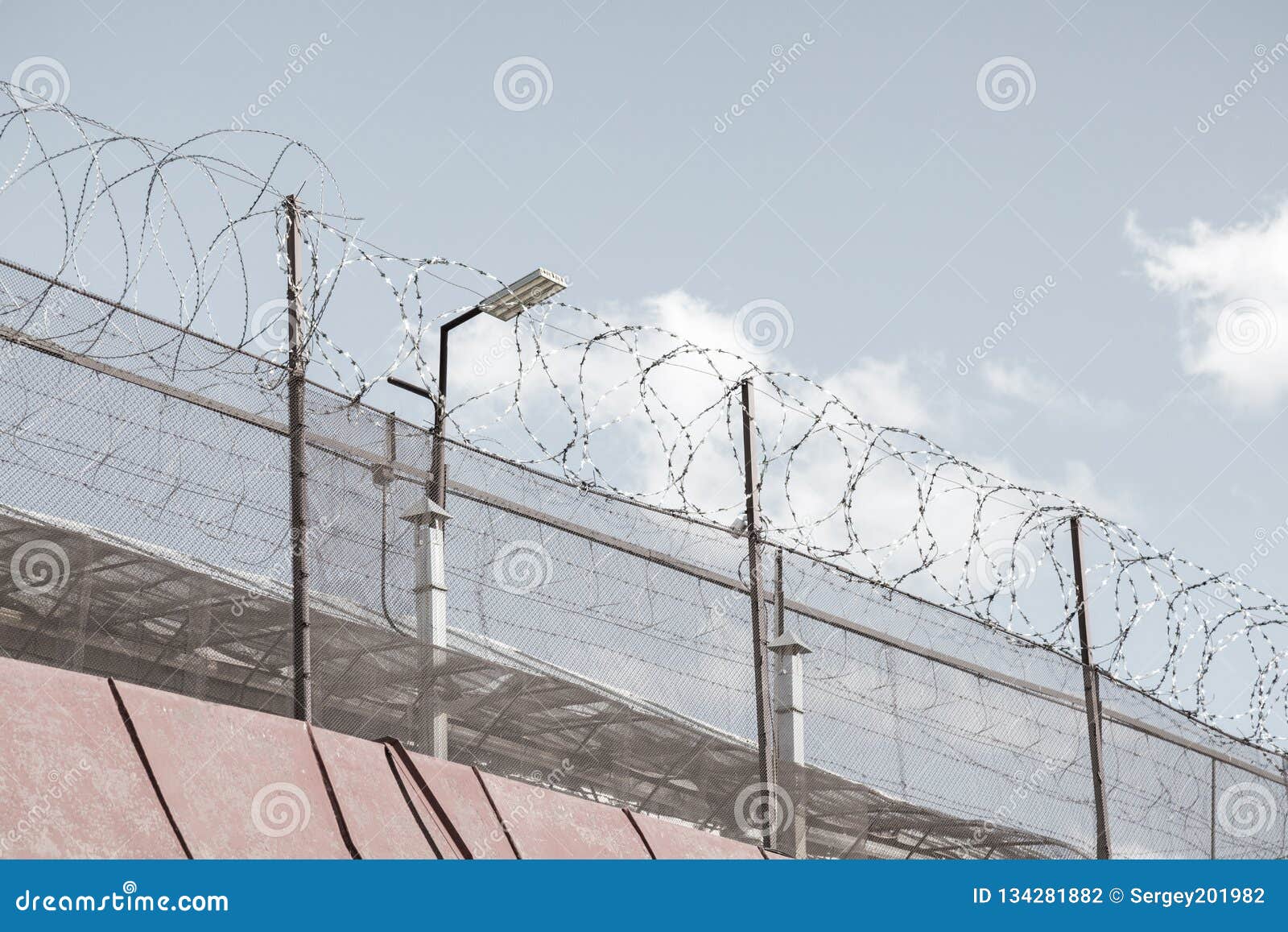 Prison Wall Barbed Wire