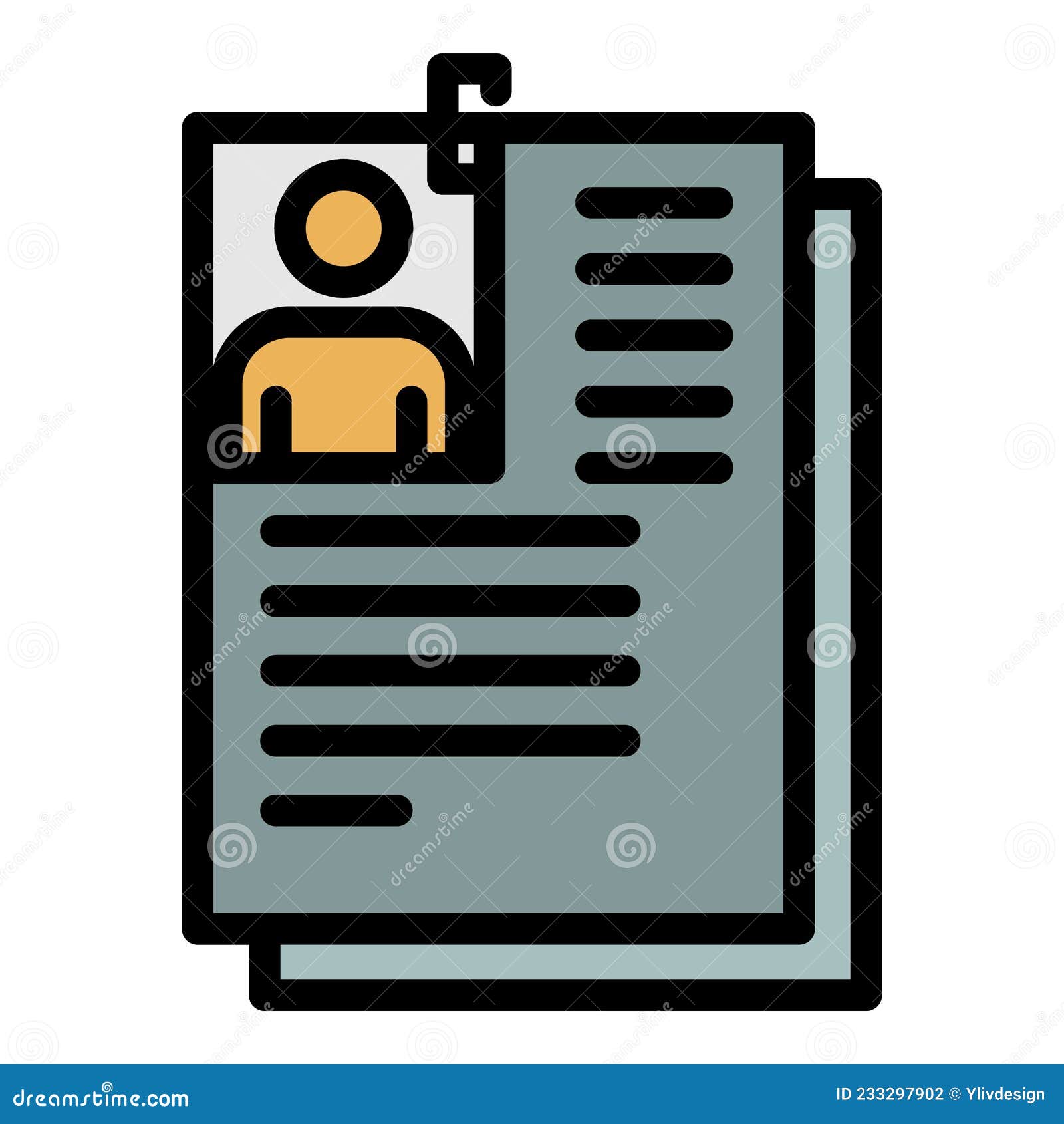 Prison File Folder Icon Color Outline Vector Stock Vector ...