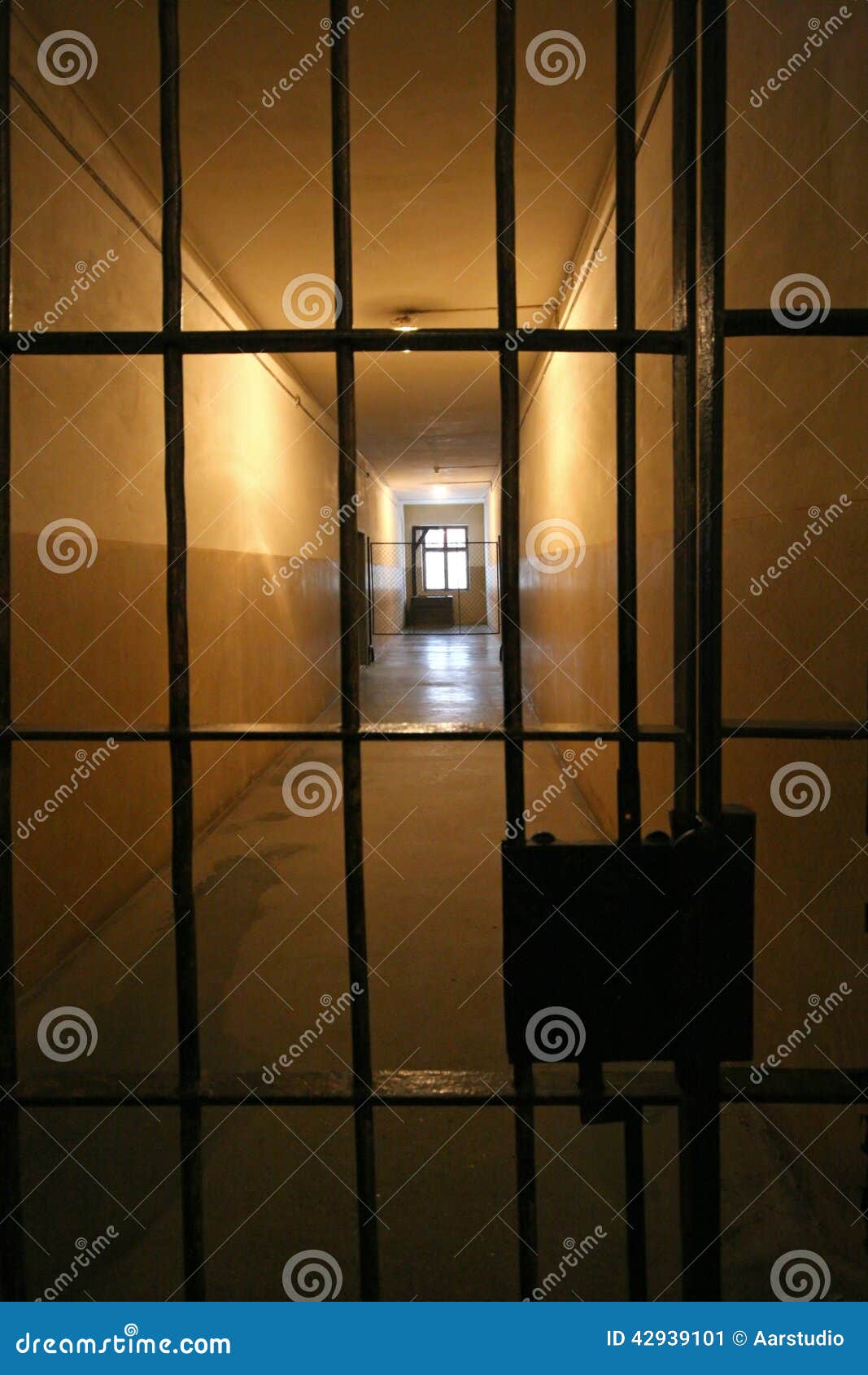 Prison gate stock image. Image of vilnius, color, hallway - 42939101