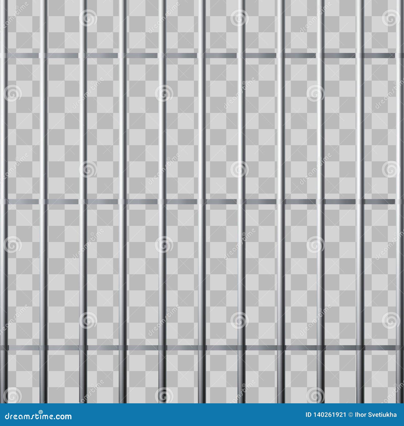 Prison Grid. Metallic Cage Isolated on Transparent Background Stock ...