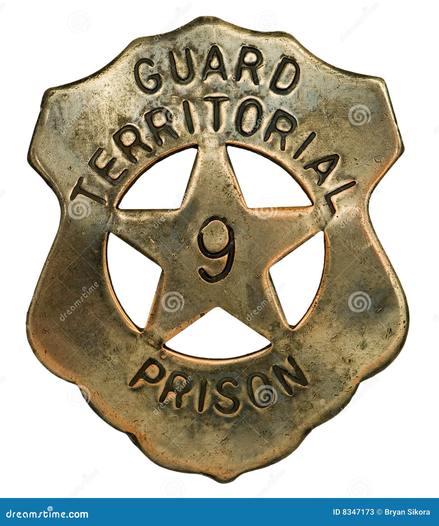 Prison Guard Badge stock image. Image of century, color - 8347173