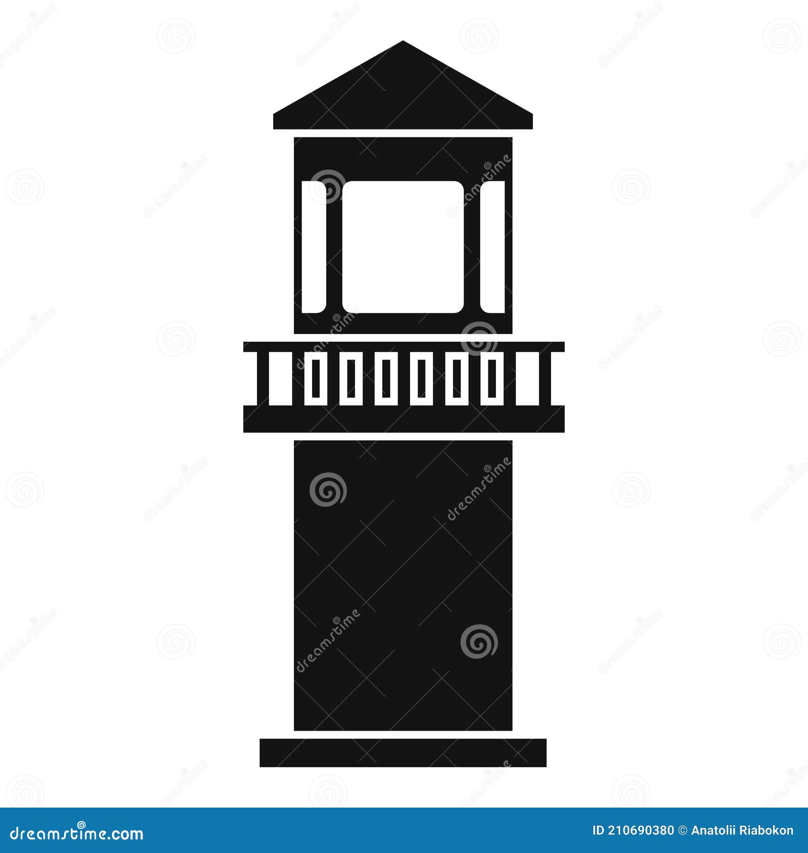 Prison Guard Tower Icon, Simple Style Stock Vector - Illustration of ...
