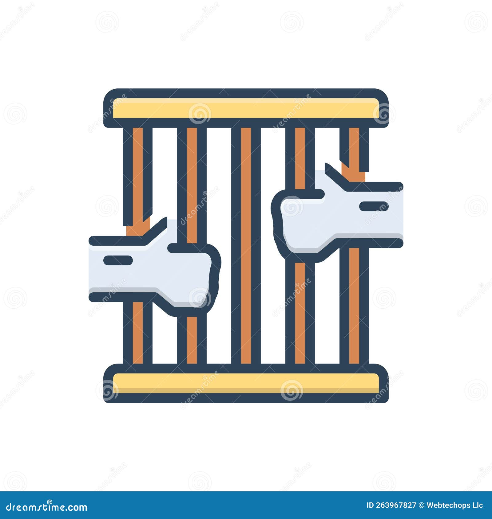 CD Criminal In Jail. Cartoon Character | CartoonDealer.com #250180655