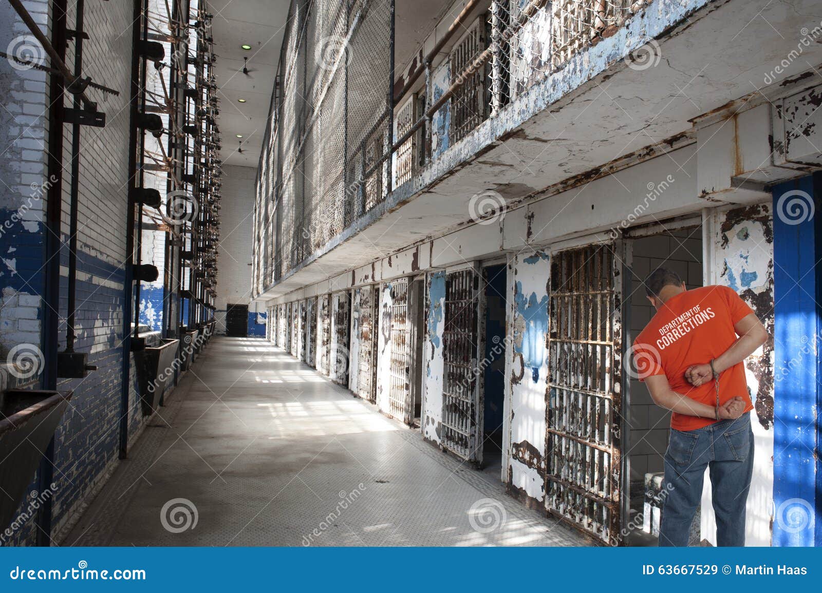 Prison Inmate in Handcuffs stock image. Image of cutting - 63667529