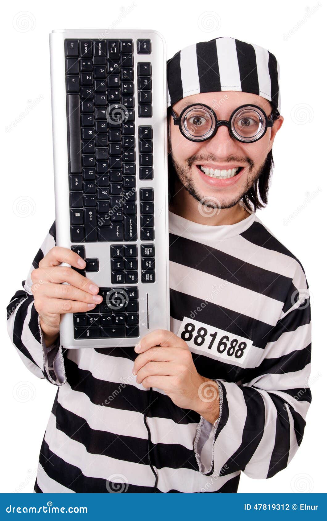 Prison inmate isolated stock photo. Image of arrest, captive - 47819312