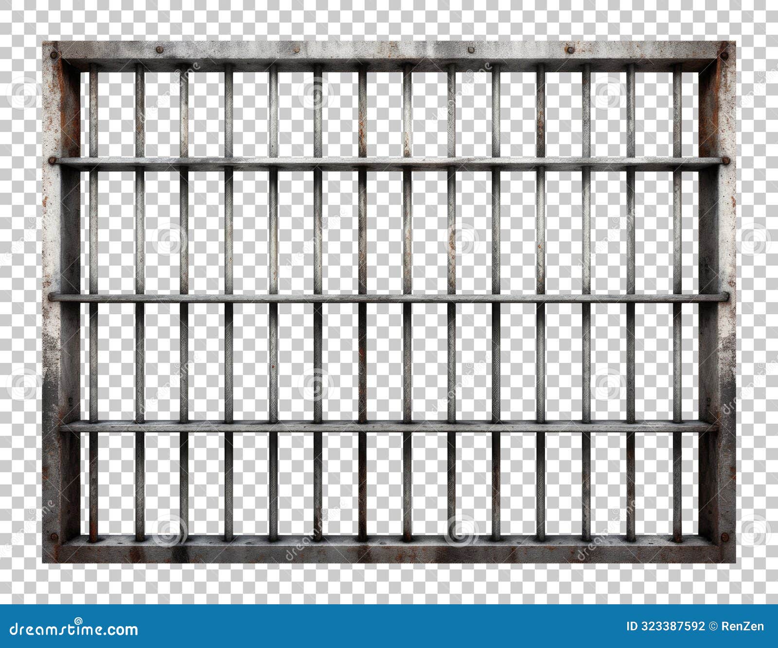 Prison Iron Bars Isolated on Transparent Background PNG Stock Photo ...