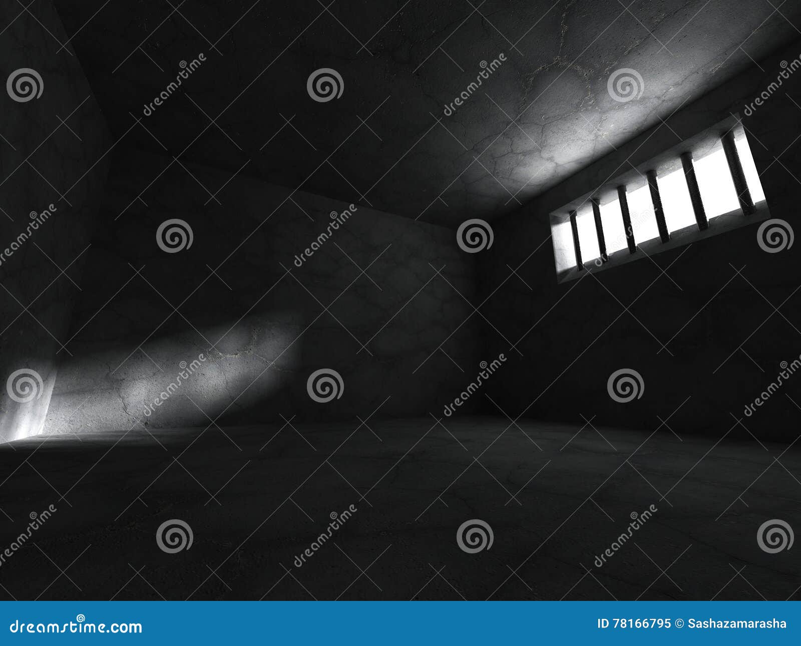 Jail Room. Prison Cell Interior With Lattice, Grid Door, Bed, Toilet ...