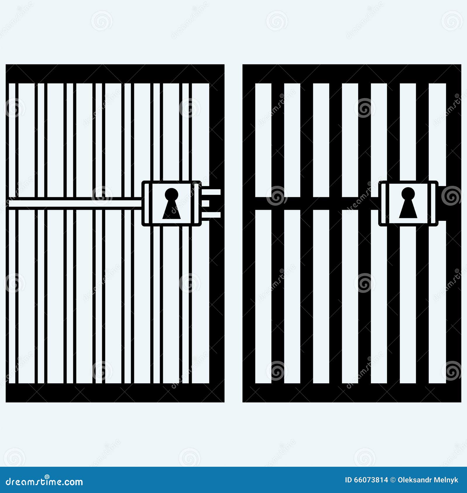 Prison, jail stock vector. Illustration of creative, black - 66073814