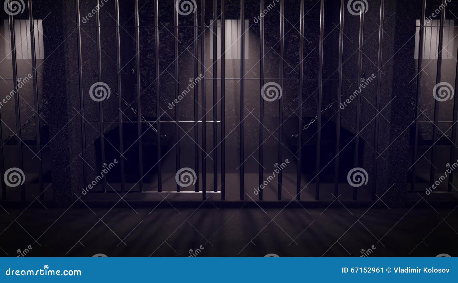 A prison at night stock illustration. Illustration of empty - 67152961