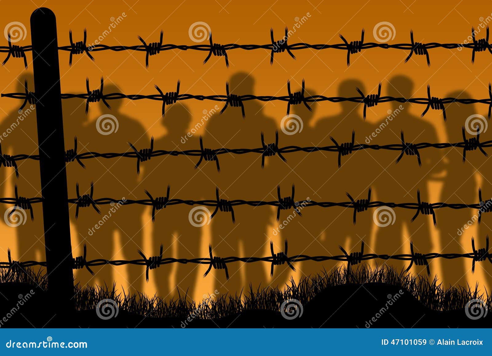 Prison stock illustration. Illustration of escape, imprisonment - 47101059