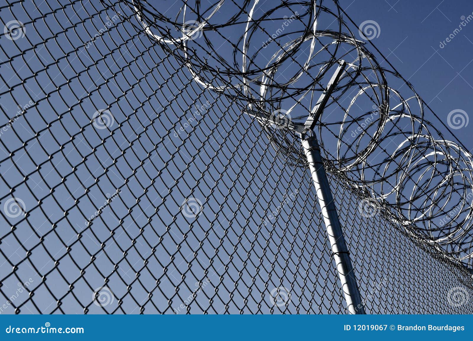 Prison Security Fence stock image. Image of closed, identity - 12019067