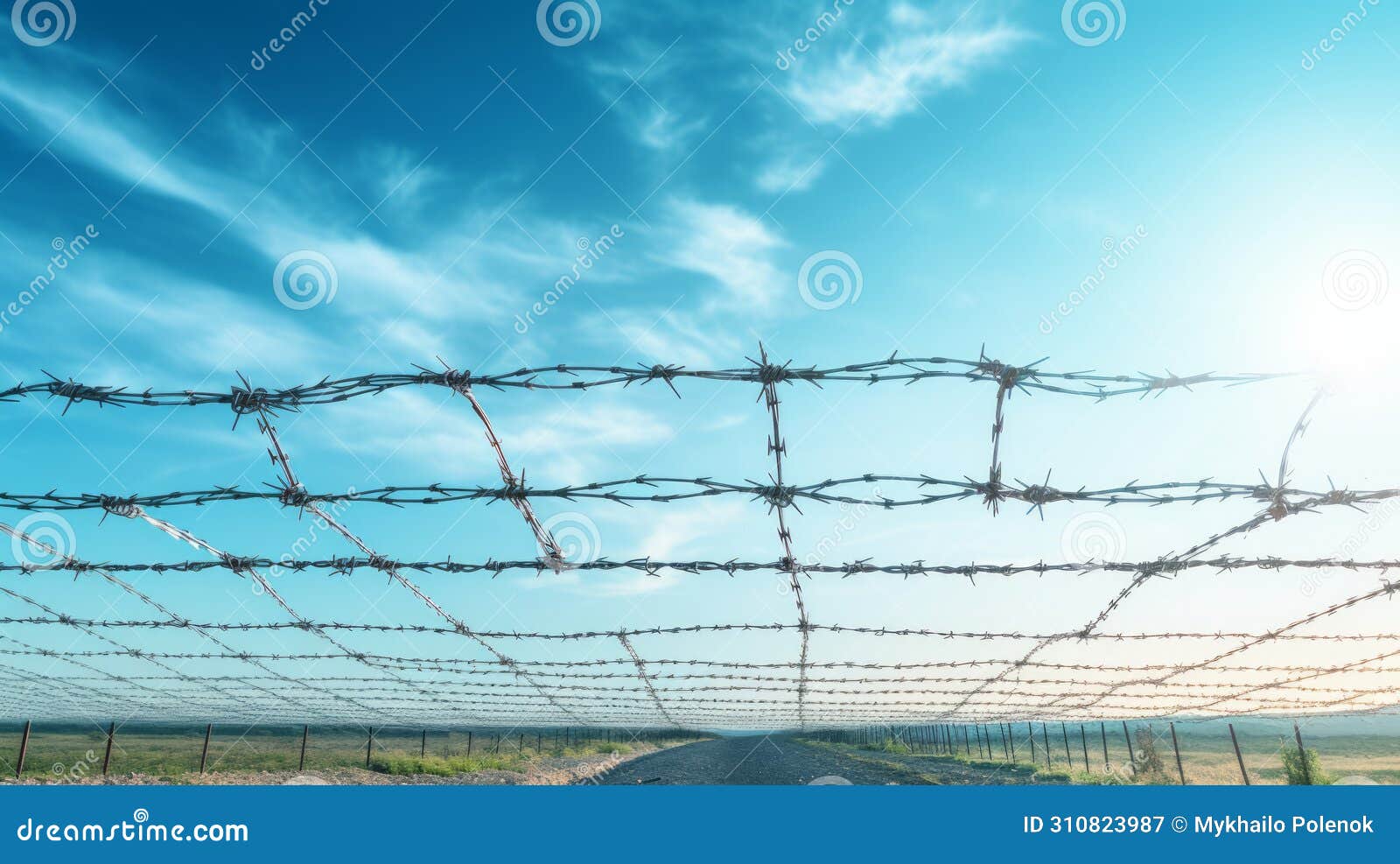Prison Security Fences, Barriers, Wire Netting. Neural Network AI ...