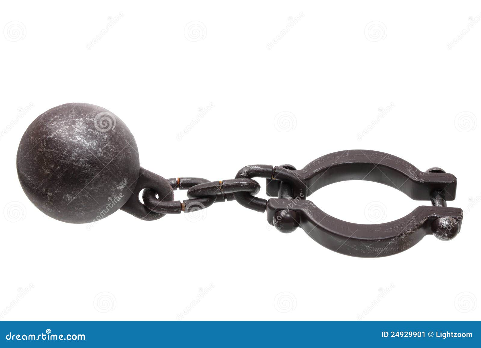 Prison Shackle stock image. Image of prison, ball, imprisonment - 24929901