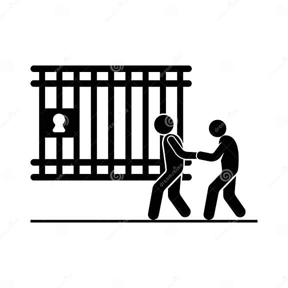 Prison or Prison Simple Icon,illustration Design Template Stock ...