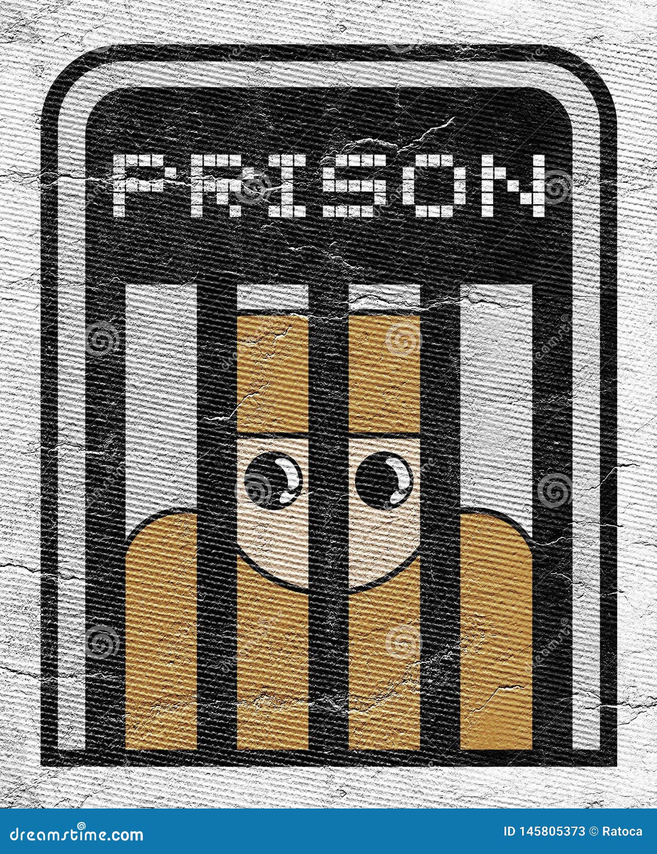 Prison symbol stock illustration. Illustration of prisoner - 145805373