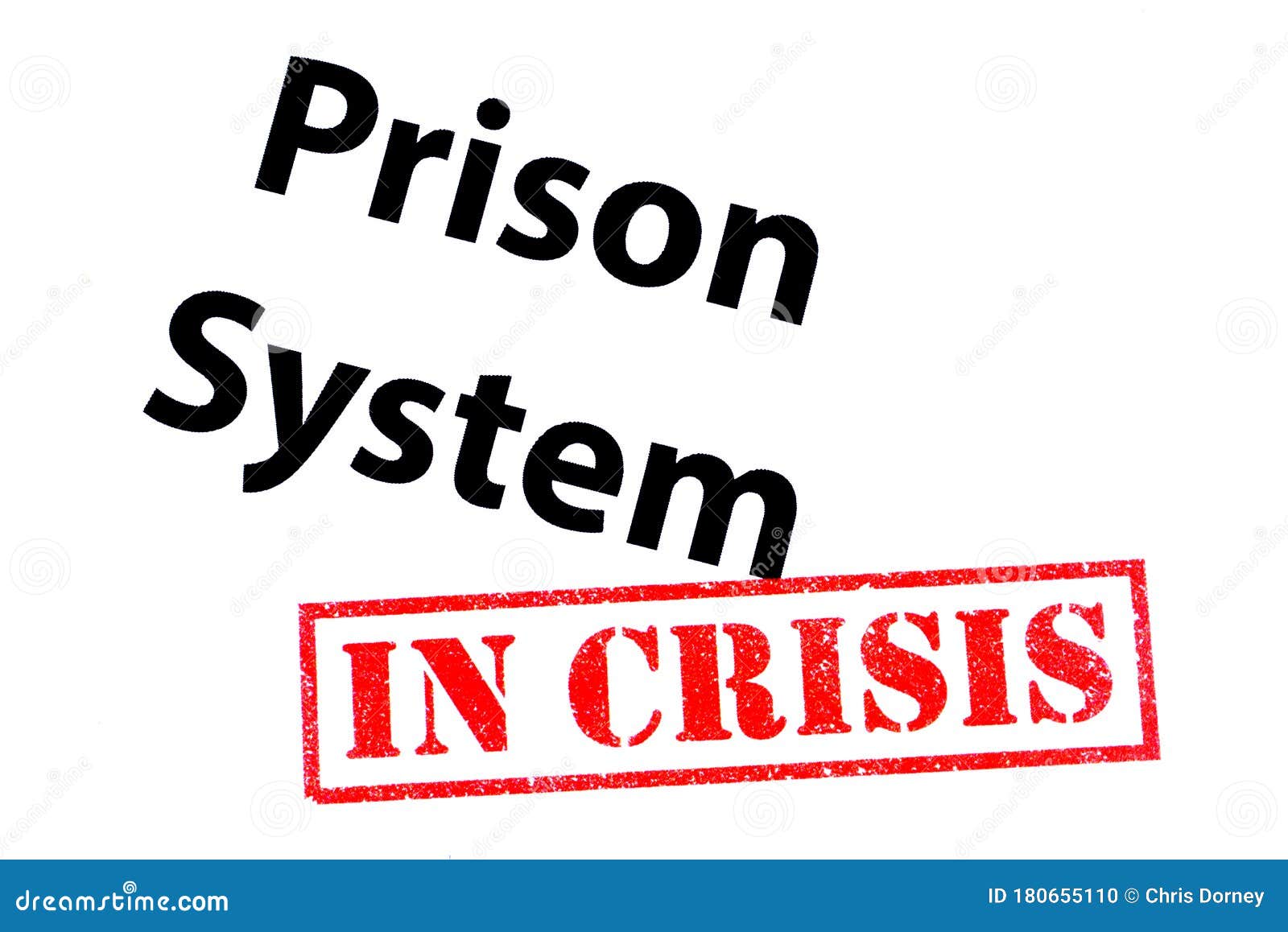Prison System in Crisis stock illustration. Illustration of full ...