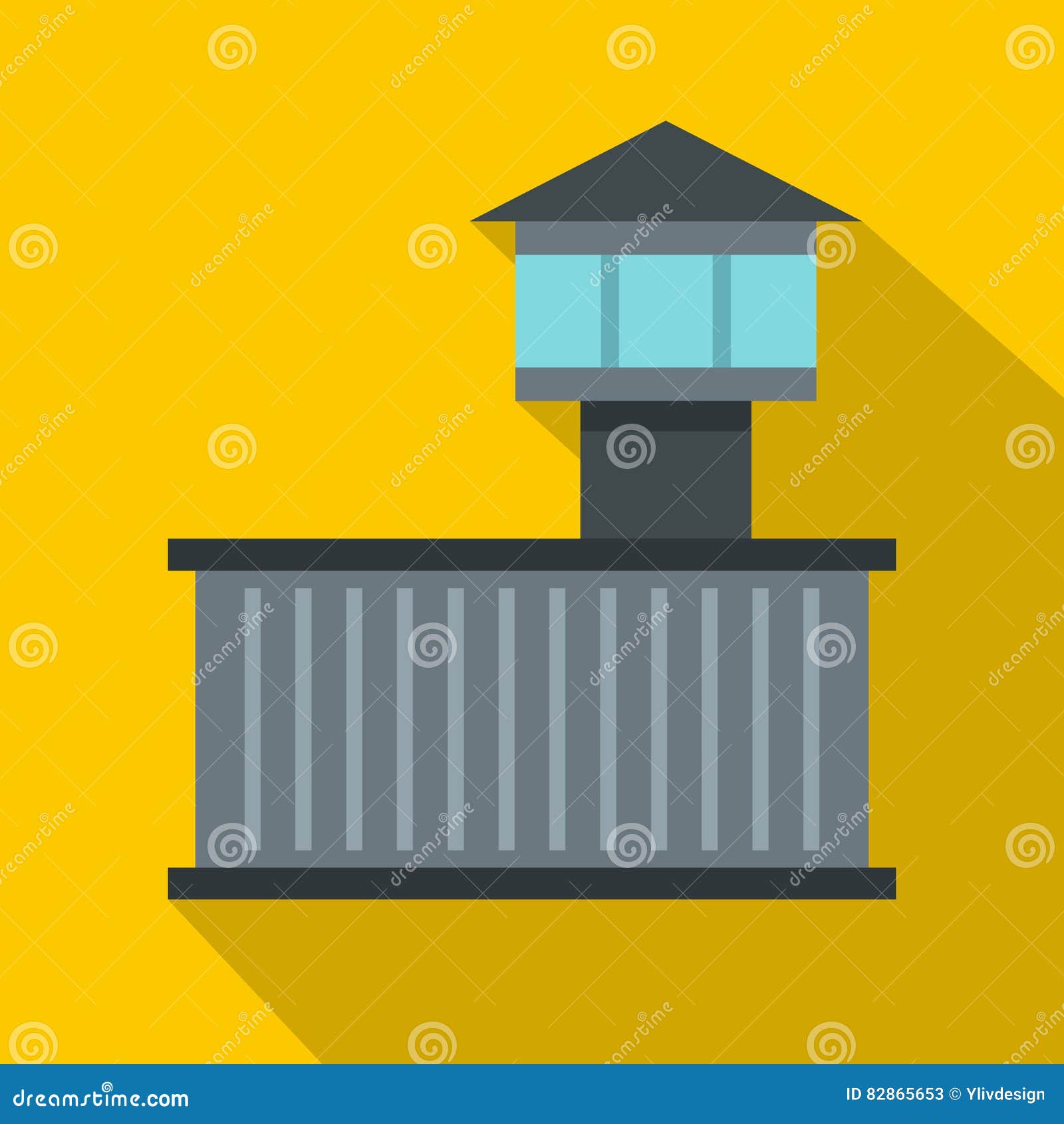 Prison Tower Pattern Vector | CartoonDealer.com #154540089