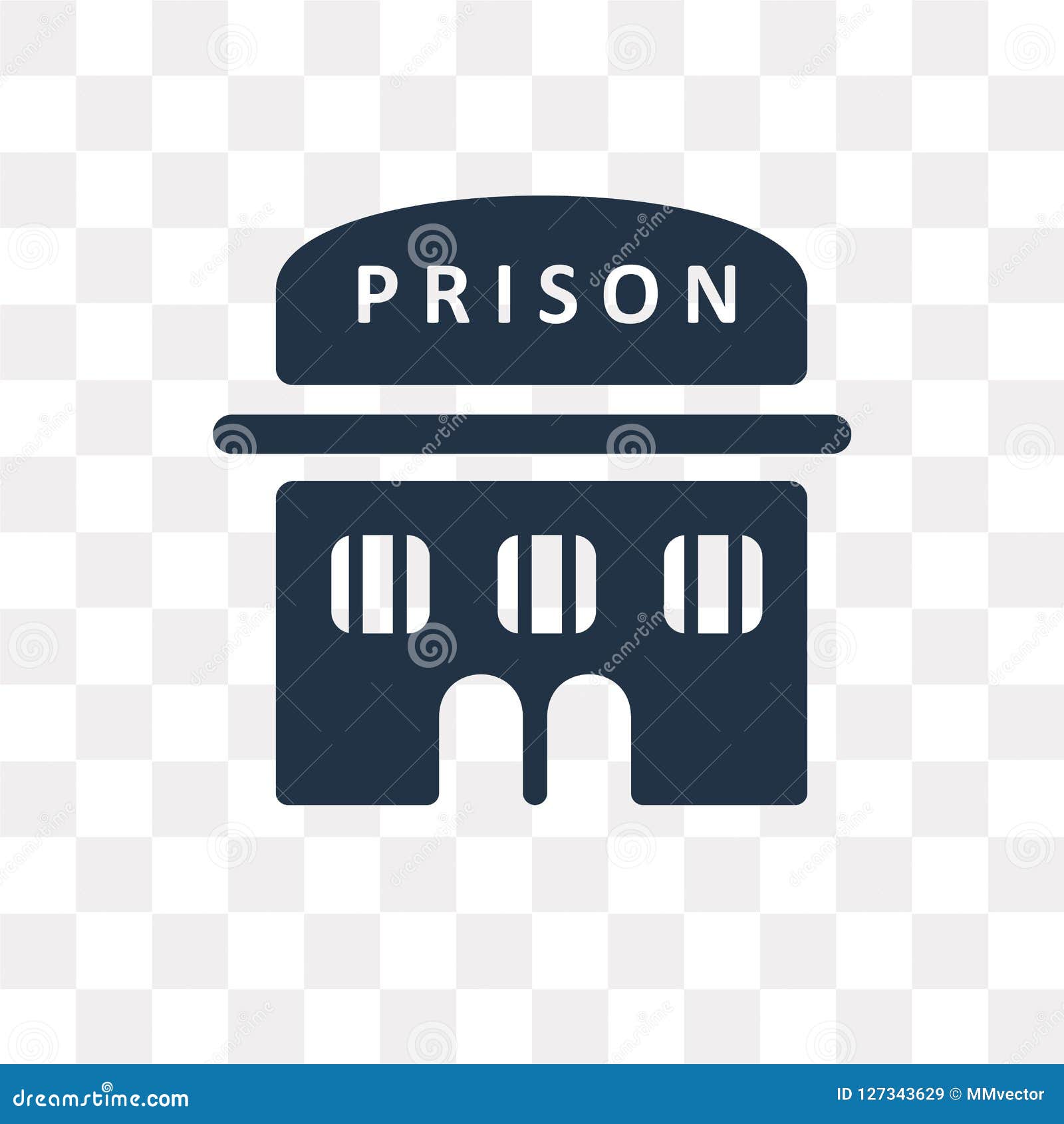Prison Vector Icon Isolated on Transparent Background, Prison T Stock ...