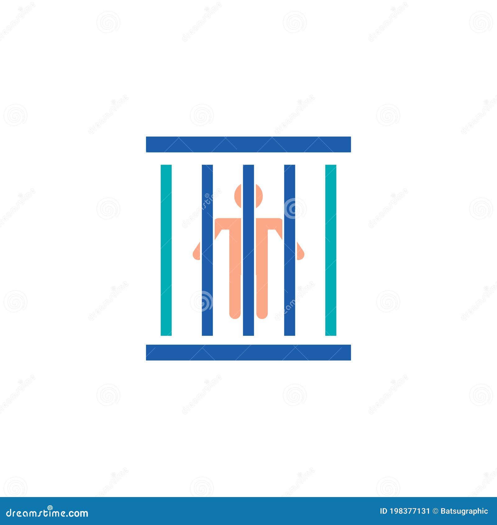 Prison Vector Logo Design Template Stock Vector - Illustration of bars ...