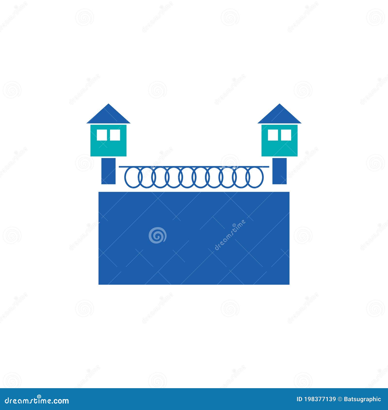 Prison Vector Logo Design Template Stock Vector - Illustration of crime ...