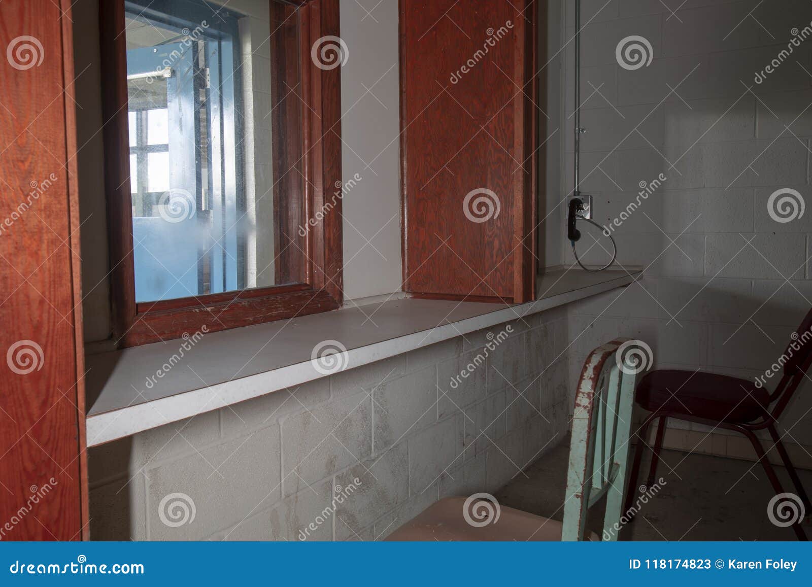 Prison visitation phones stock image. Image of institute - 118174823