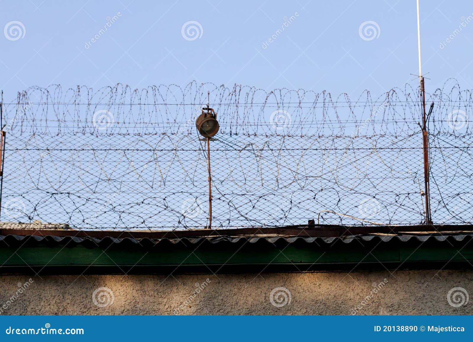 Prison wall stock photo. Image of imprison, custodial - 20138890