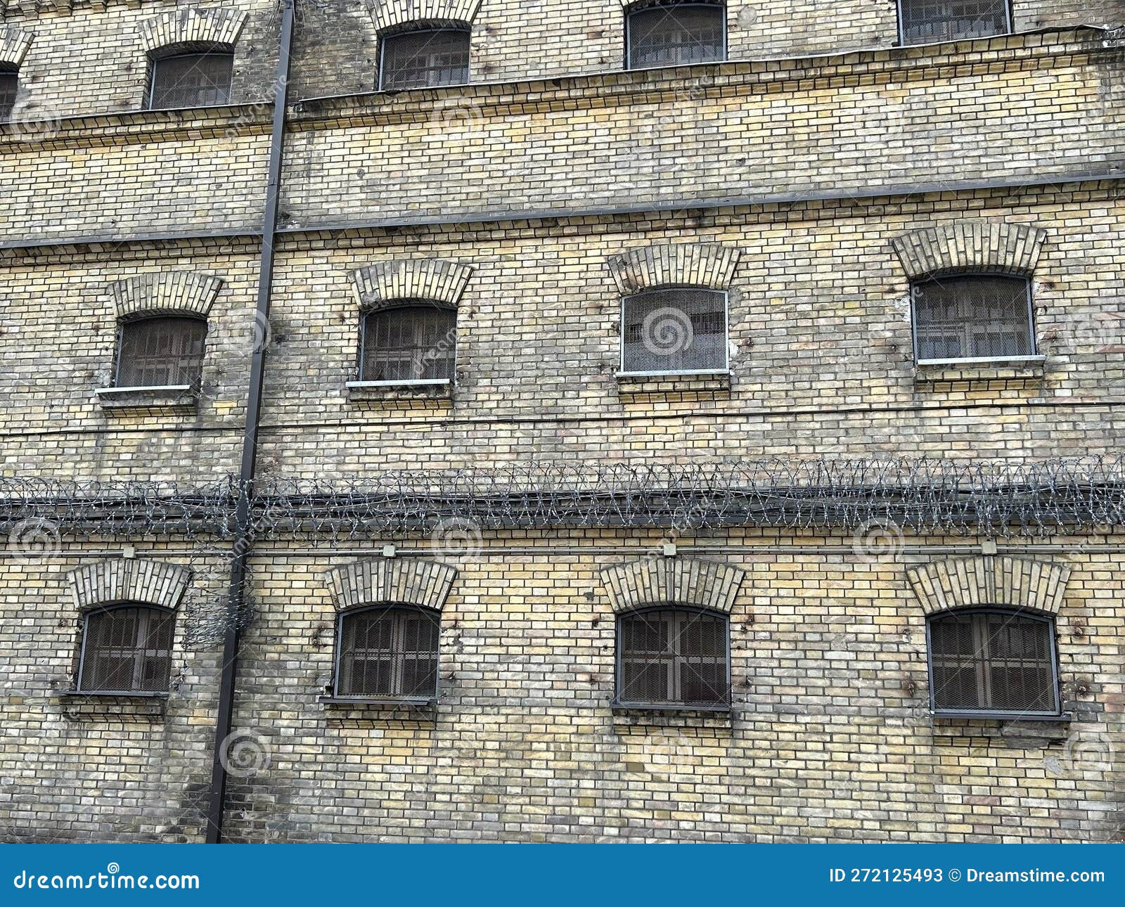 Prison Wall, Bars on the Windows Stock Image - Image of grunge, window ...