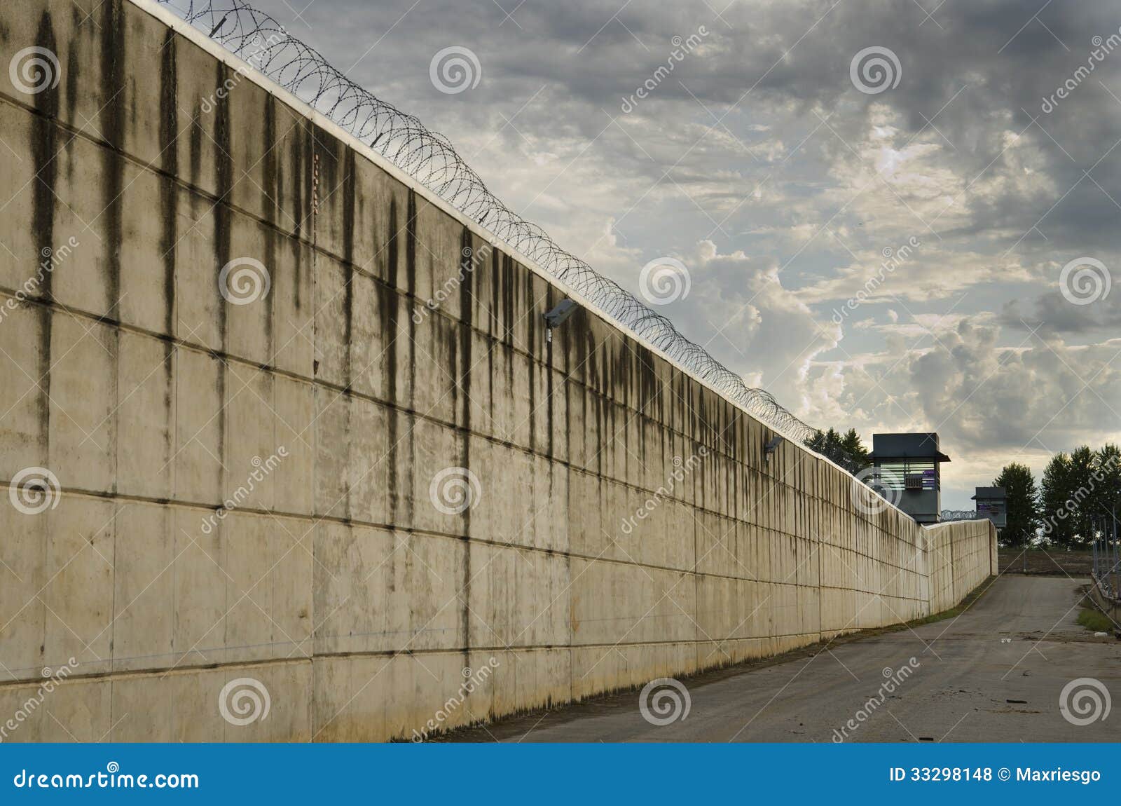 The prison wall. stock photo. Image of justice, architecture - 33298148
