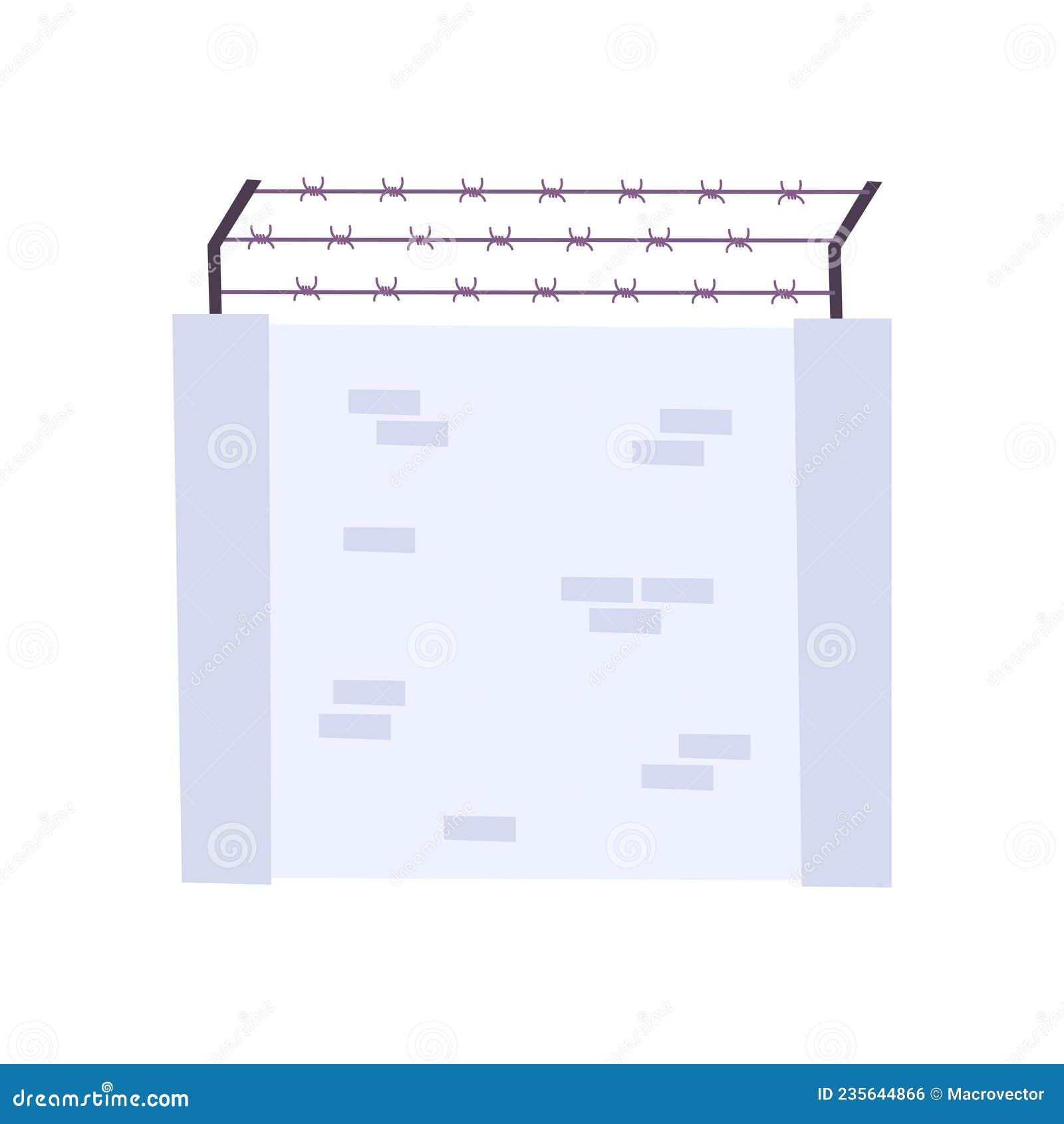 Prison Wall Flat Composition Stock Vector - Illustration of officer ...