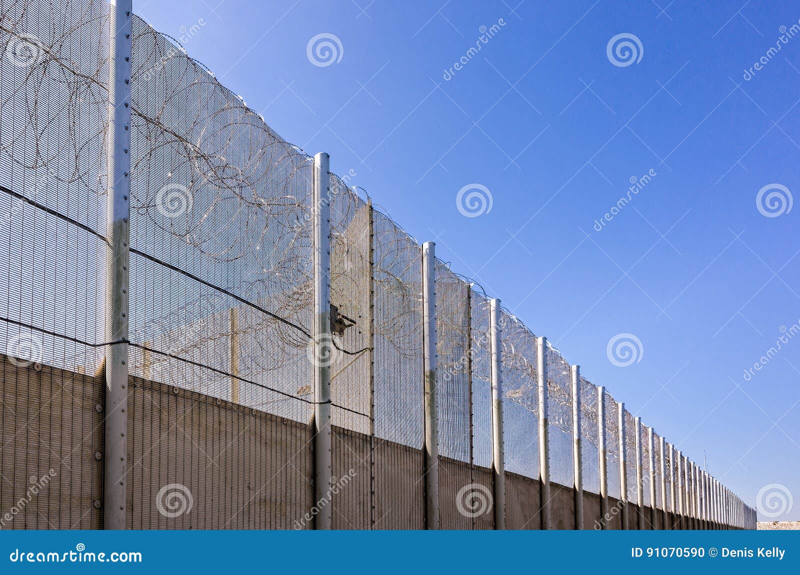 Prison Wall stock photo. Image of secure, prison, jail - 91070590