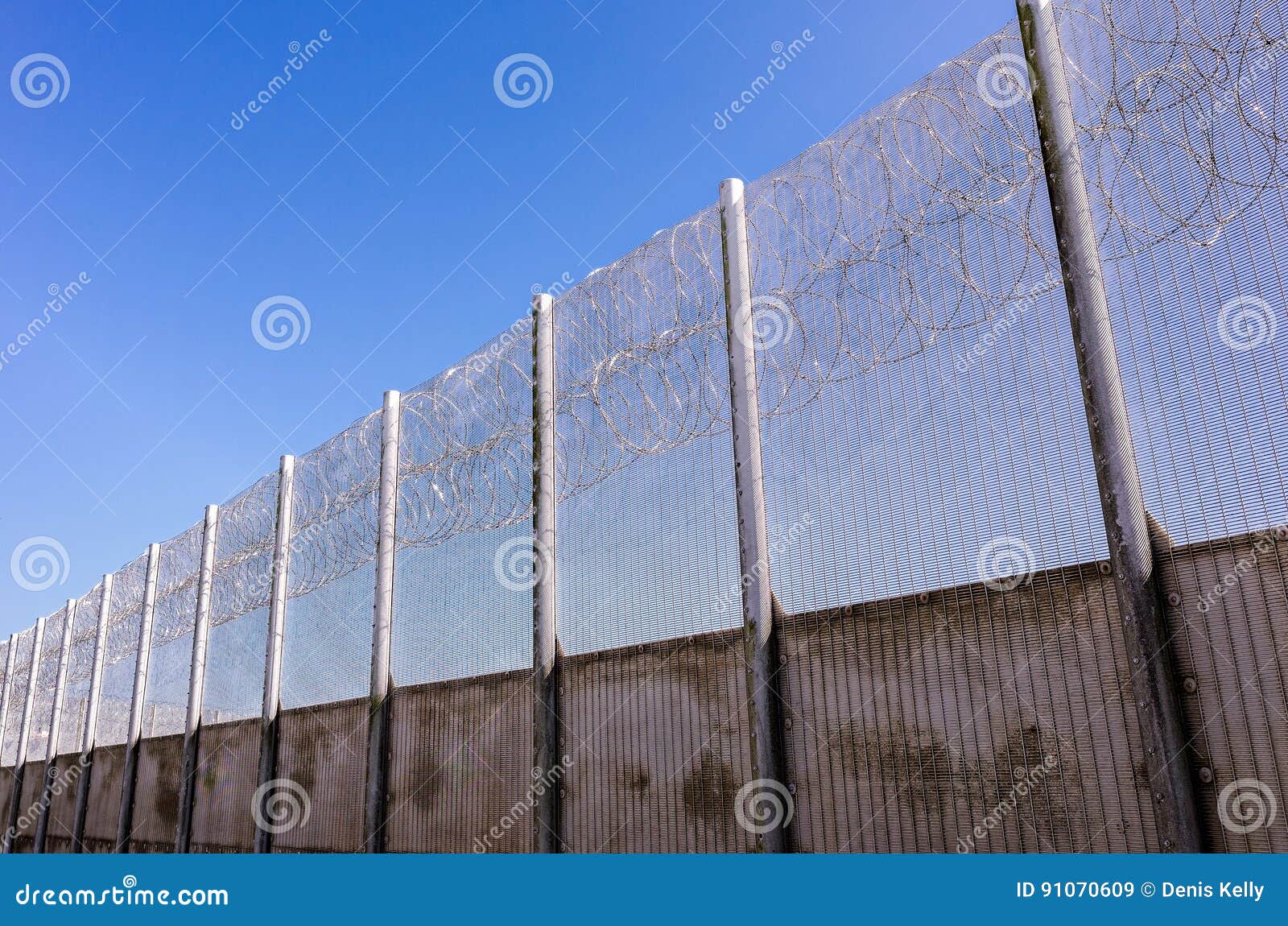 Prison Wall stock image. Image of security, wall, gaol - 91070609