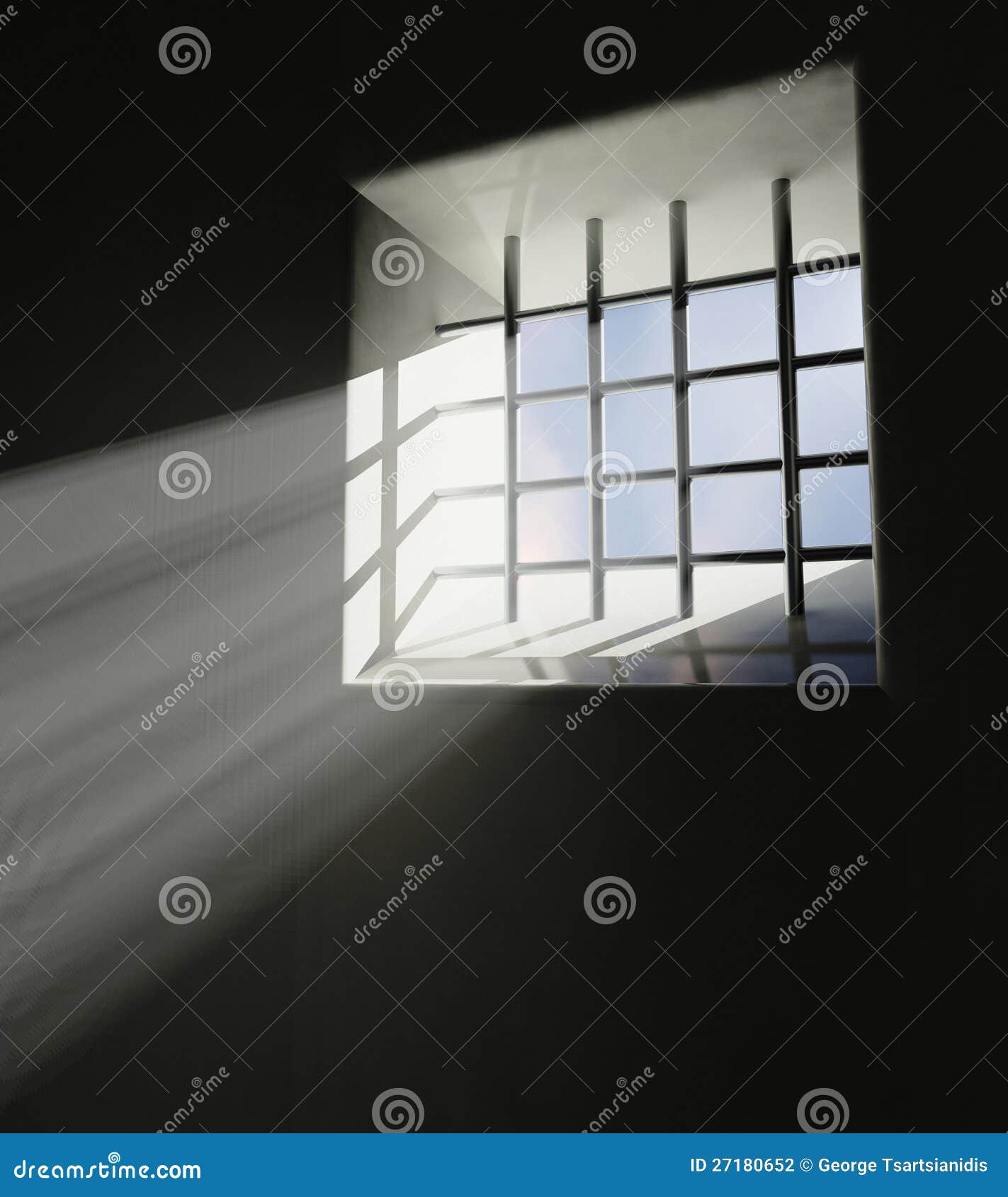 Prison window stock illustration. Illustration of lock - 27180652